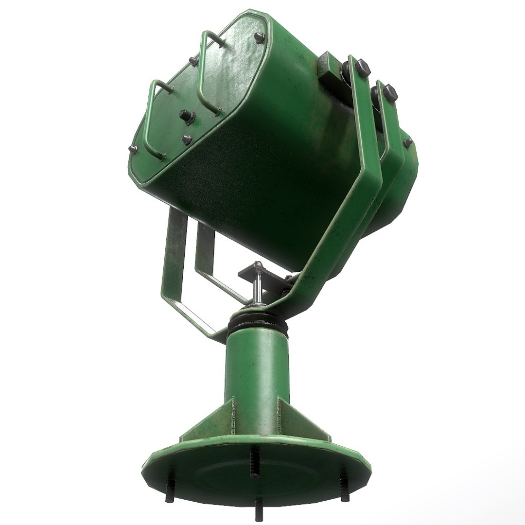 3D Searchlight V 2 Green - TurboSquid 1496730