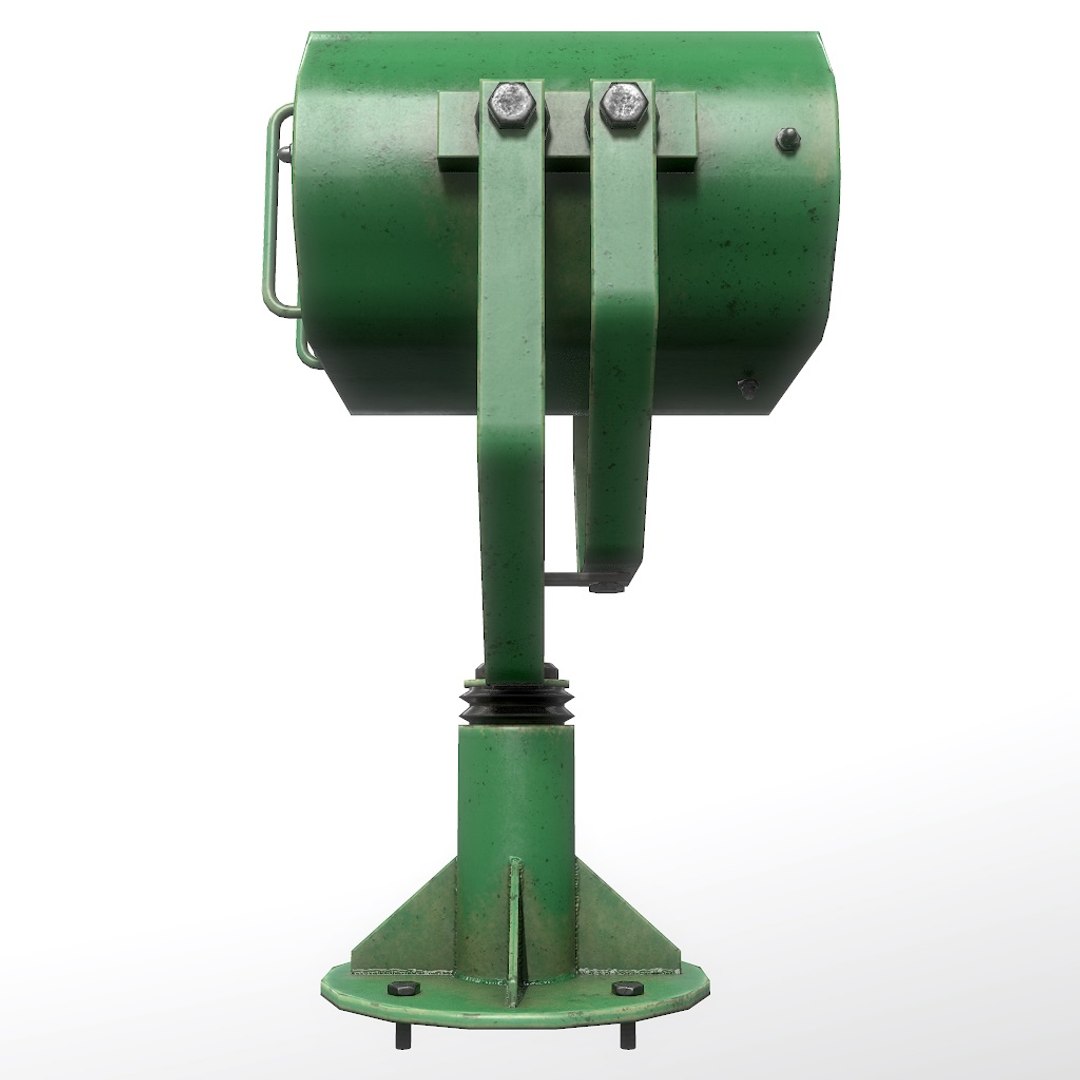 3D Searchlight V 2 Green - TurboSquid 1496730