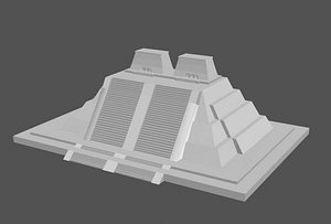 aztec temple pyramid 3d 3ds