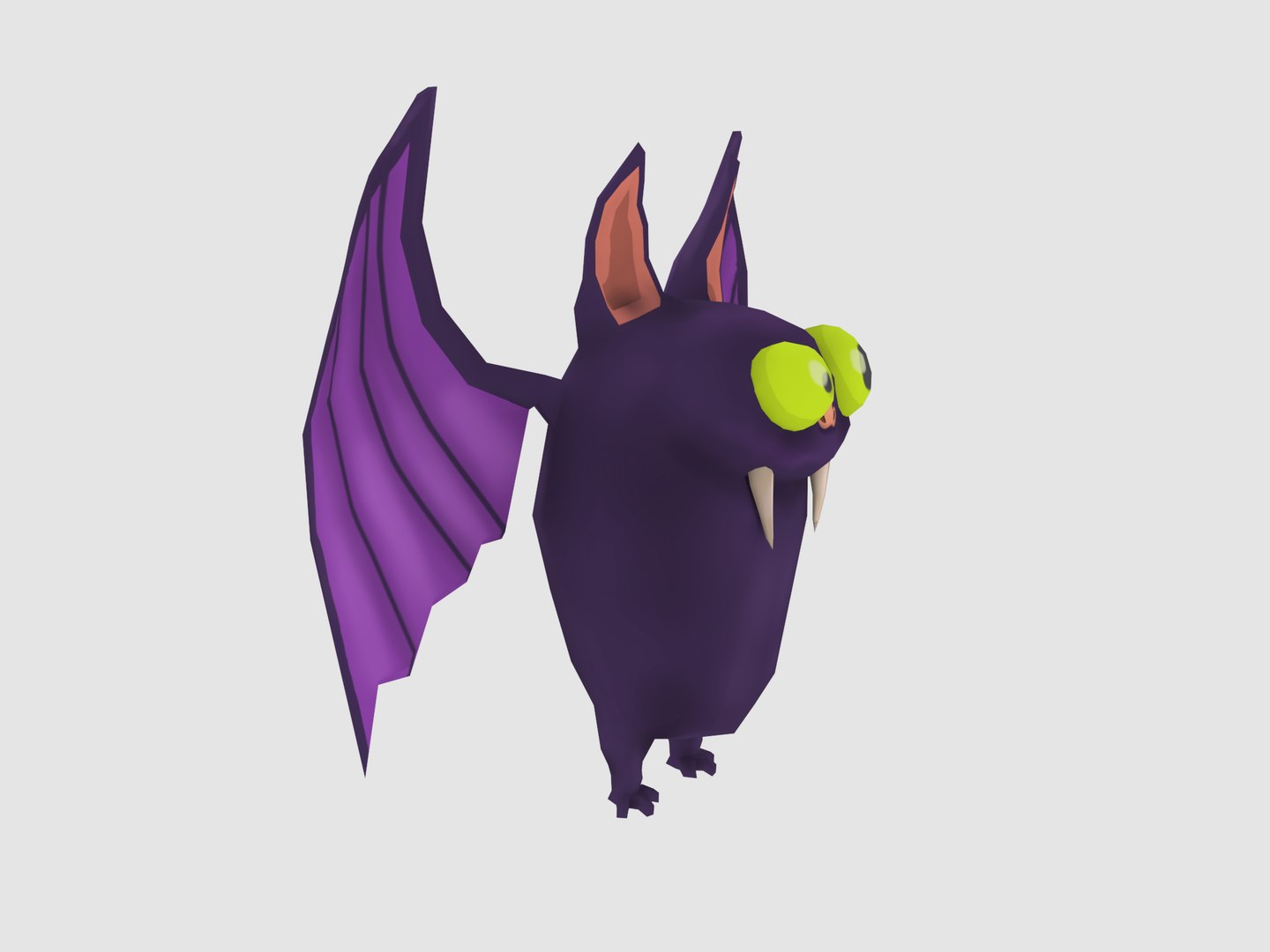 Cartoon Bat Model - TurboSquid 1341040