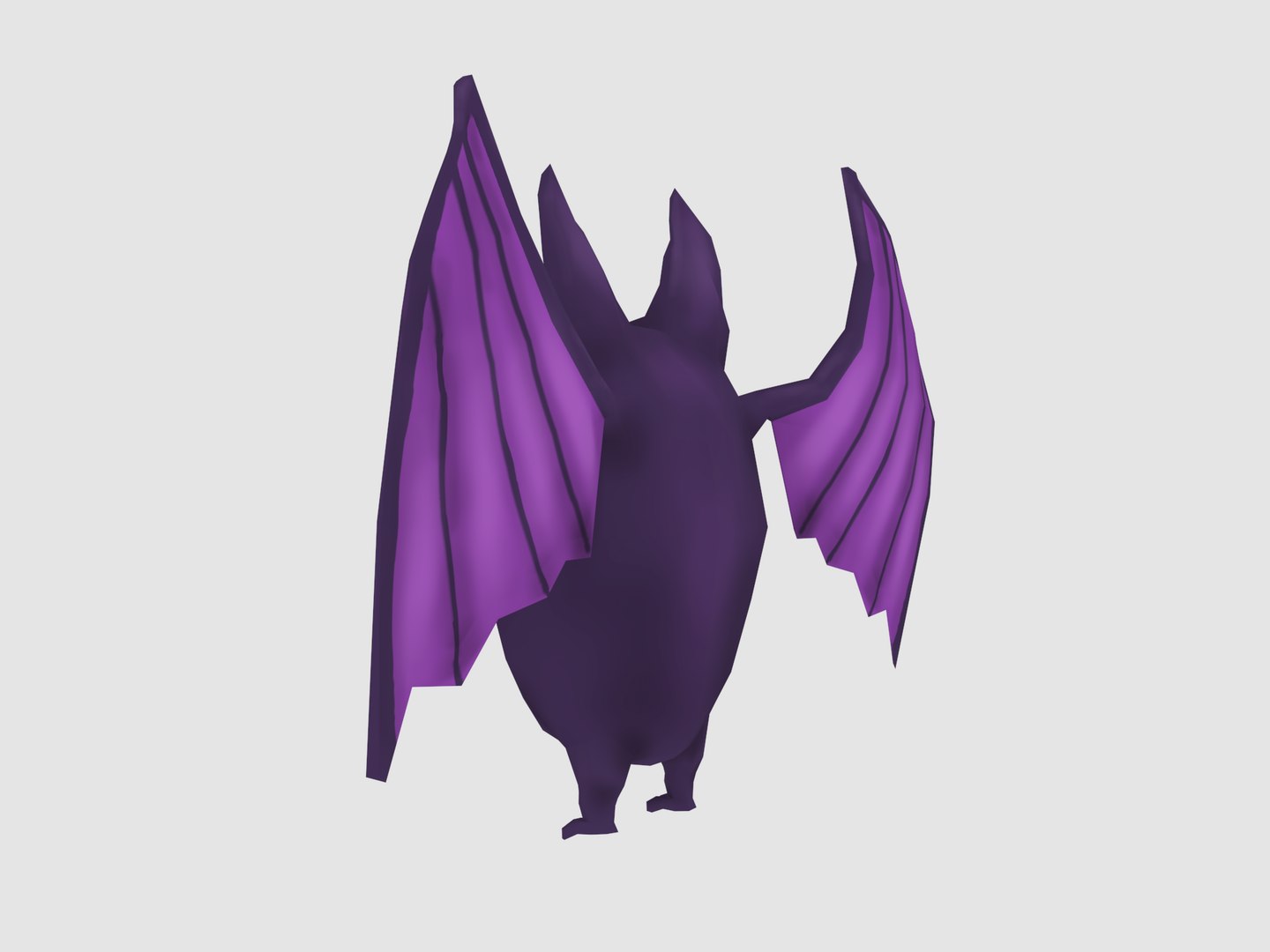 Cartoon Bat Model - TurboSquid 1341040