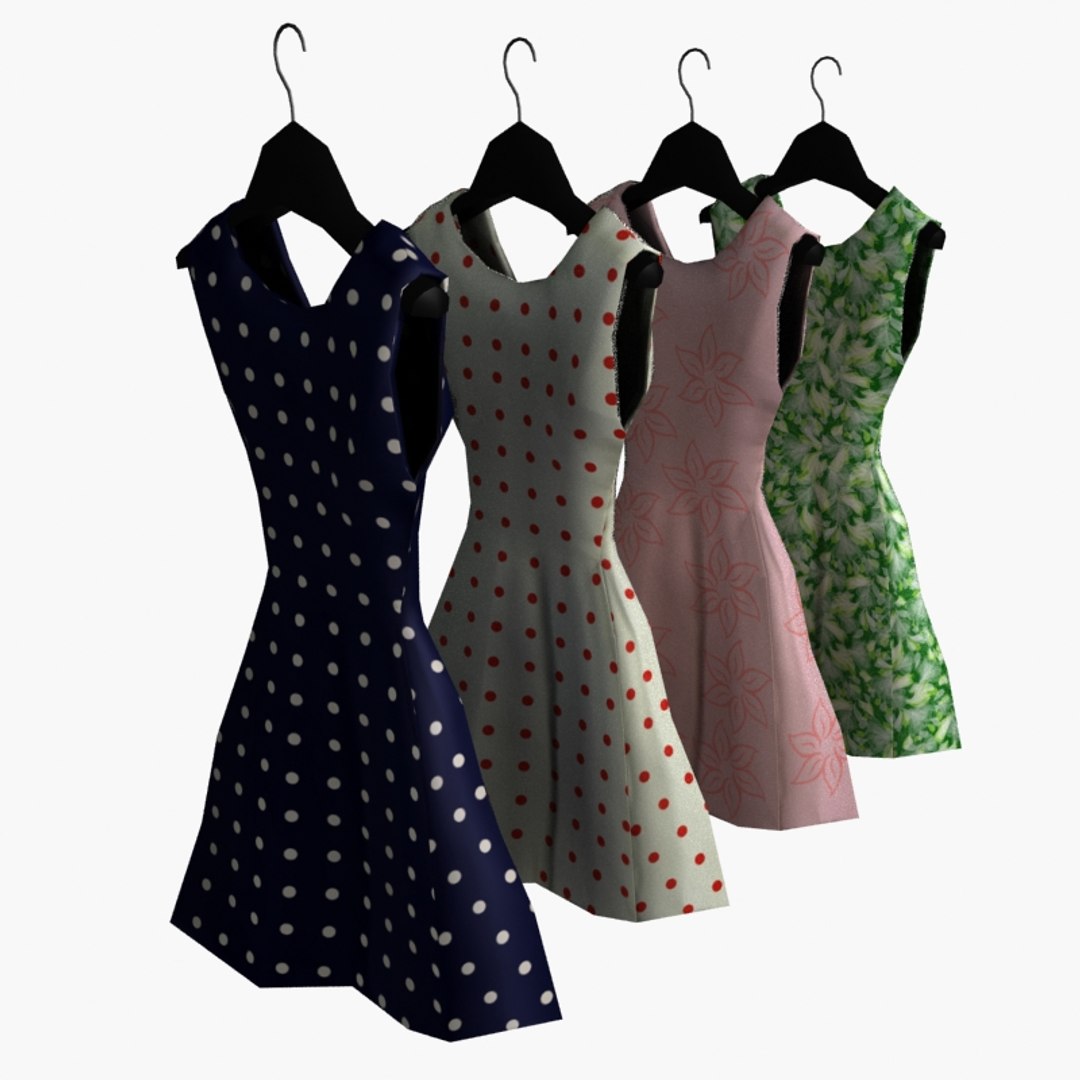 3d model dress