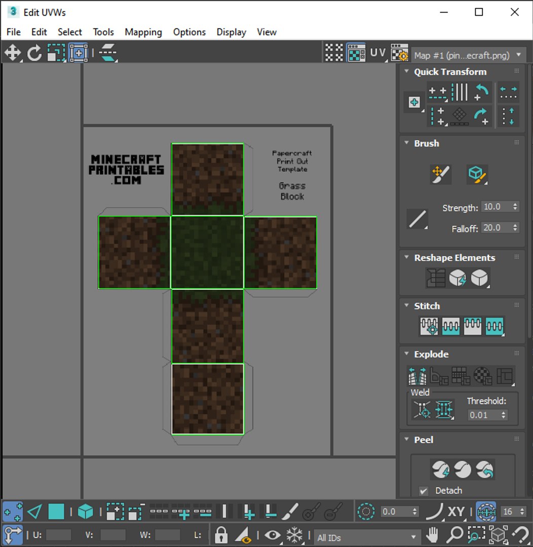 3D Minecraft Grass Model - TurboSquid 2334275