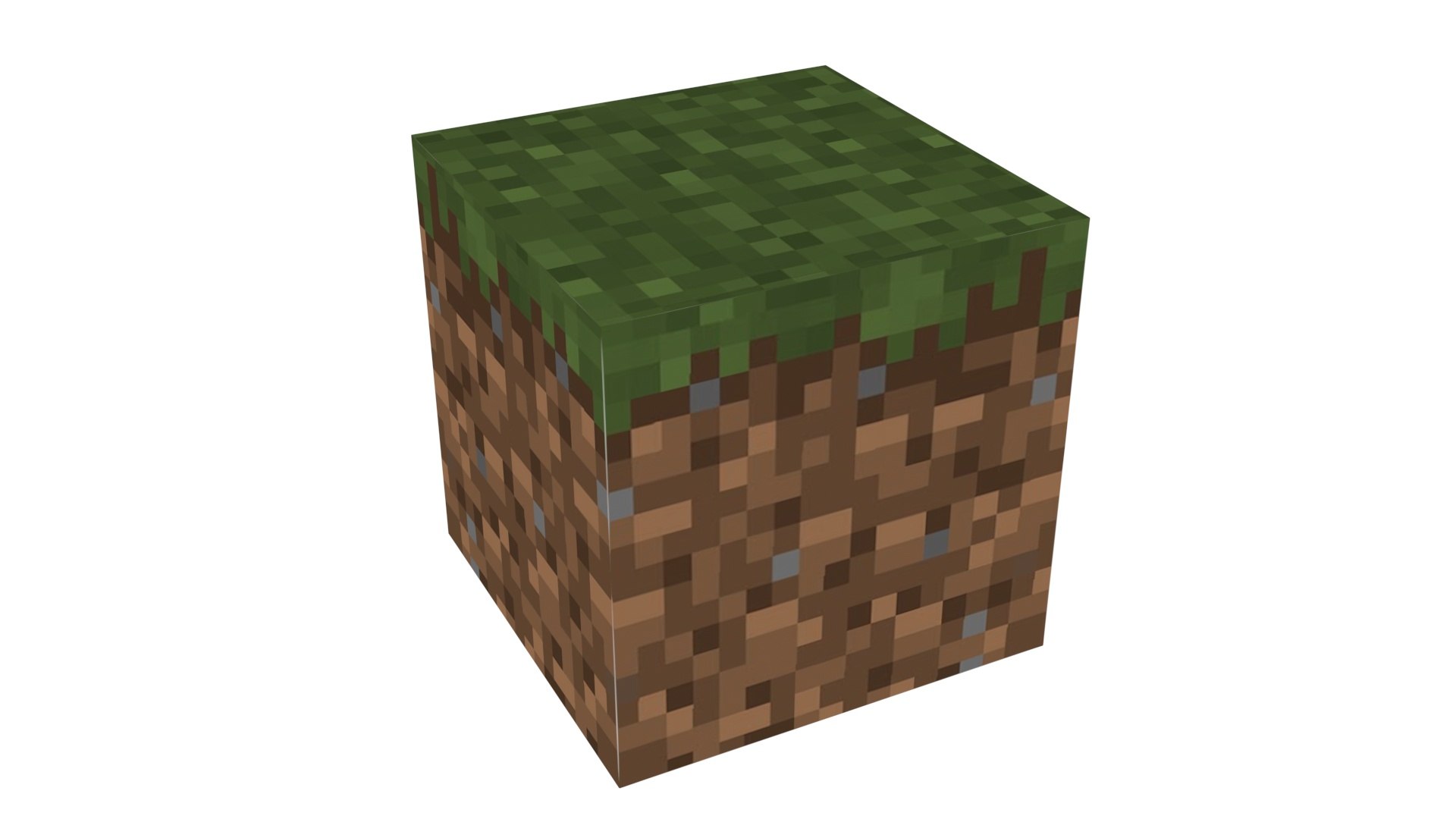 3D Minecraft Grass Model - TurboSquid 2334275