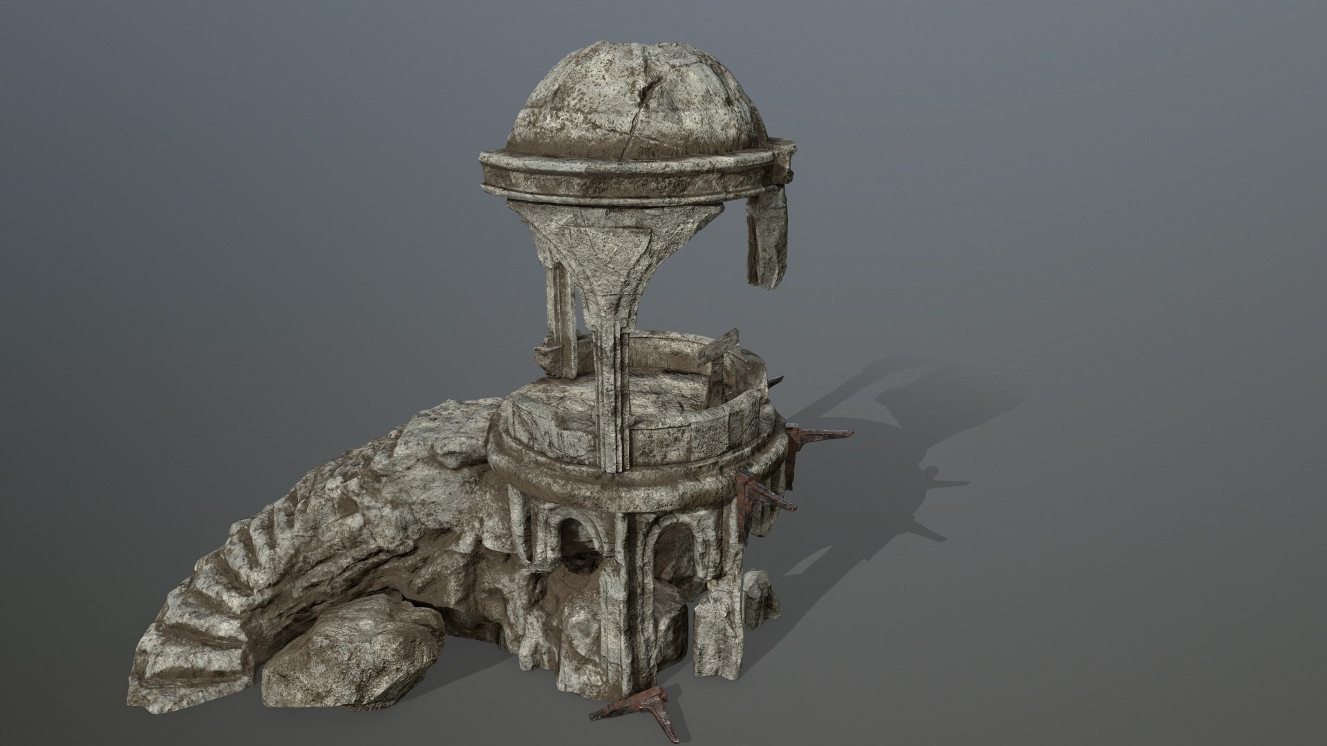 Old Temple 3D Model - TurboSquid 1379702