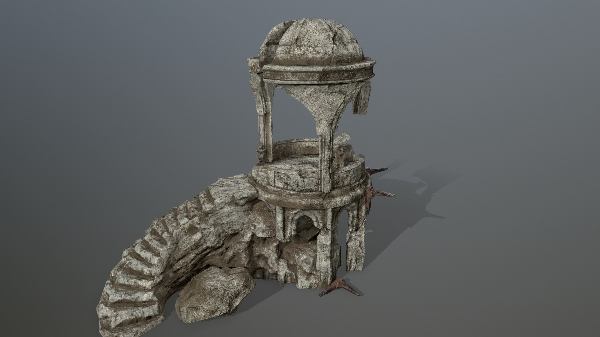 Old Temple 3D Model - TurboSquid 1379702