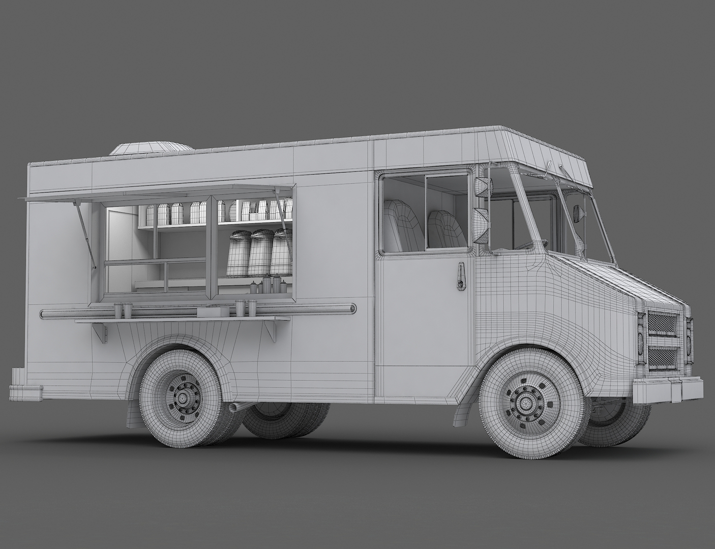 Food truck 3D model - TurboSquid 1204022