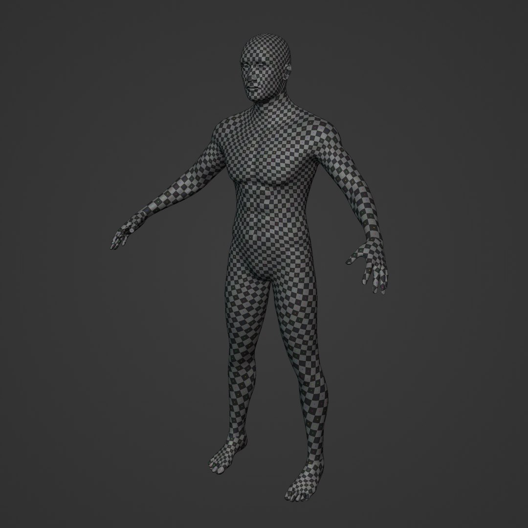 Man Base Mesh - Rigged 3D Model - TurboSquid 1953185