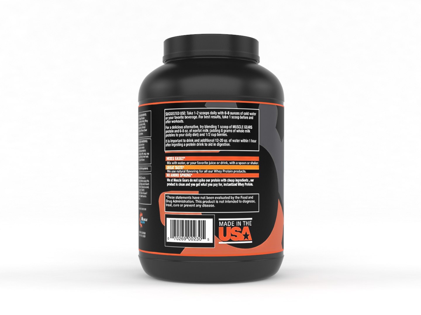 Muscle Gears Whey Protein Model - TurboSquid 1511326
