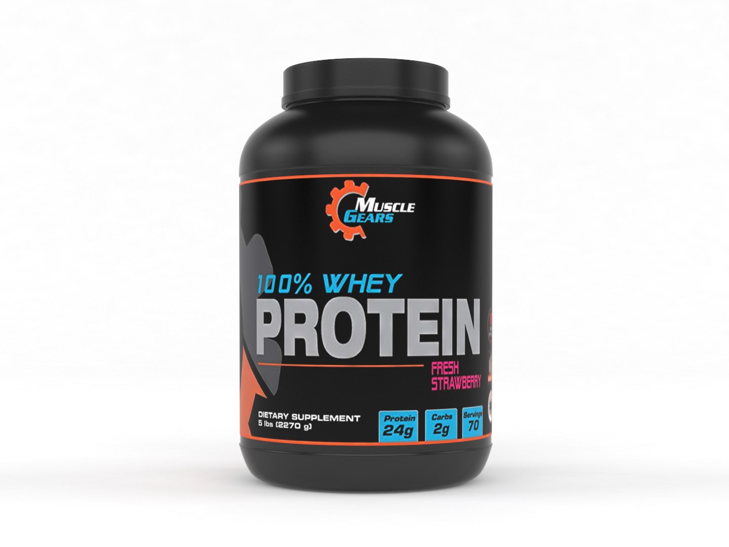 Muscle Gears Whey Protein Model - TurboSquid 1511326