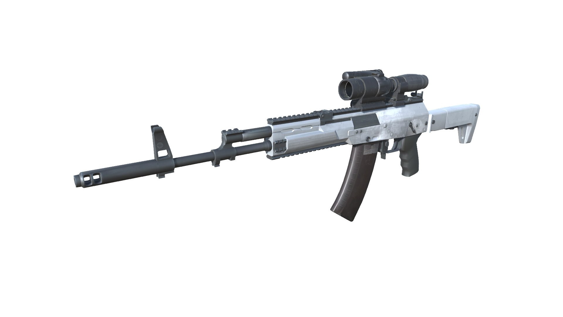 13-AK12-gun Model 3d Game Ready Model Low-poly 3D Model 3D Model ...