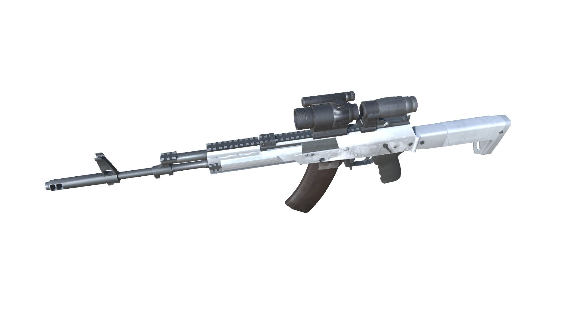 13-AK12-gun Model 3d Game Ready Model Low-poly 3D Model 3D Model ...