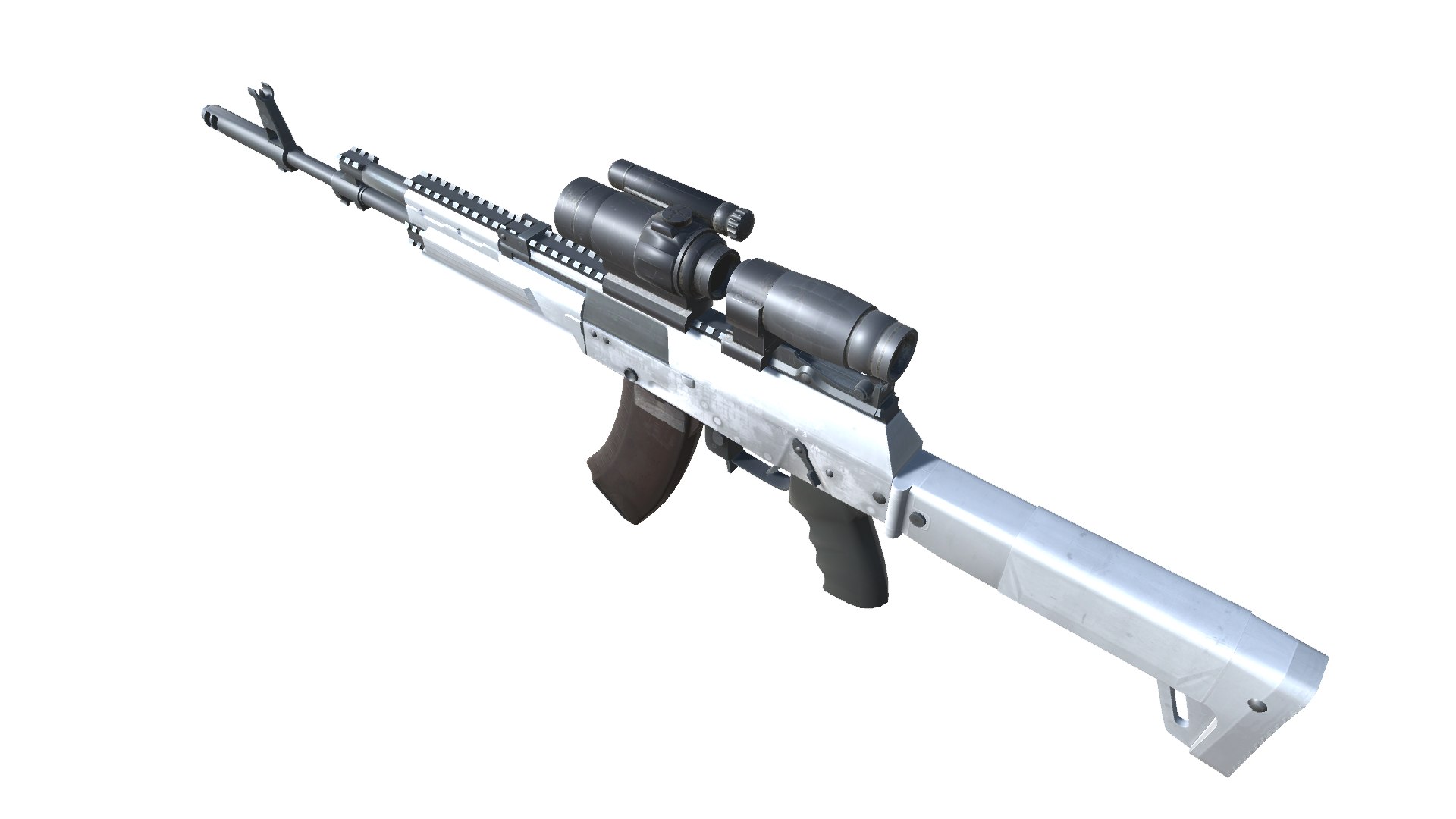 13-AK12-gun Model 3d Game Ready Model Low-poly 3D Model 3D Model ...