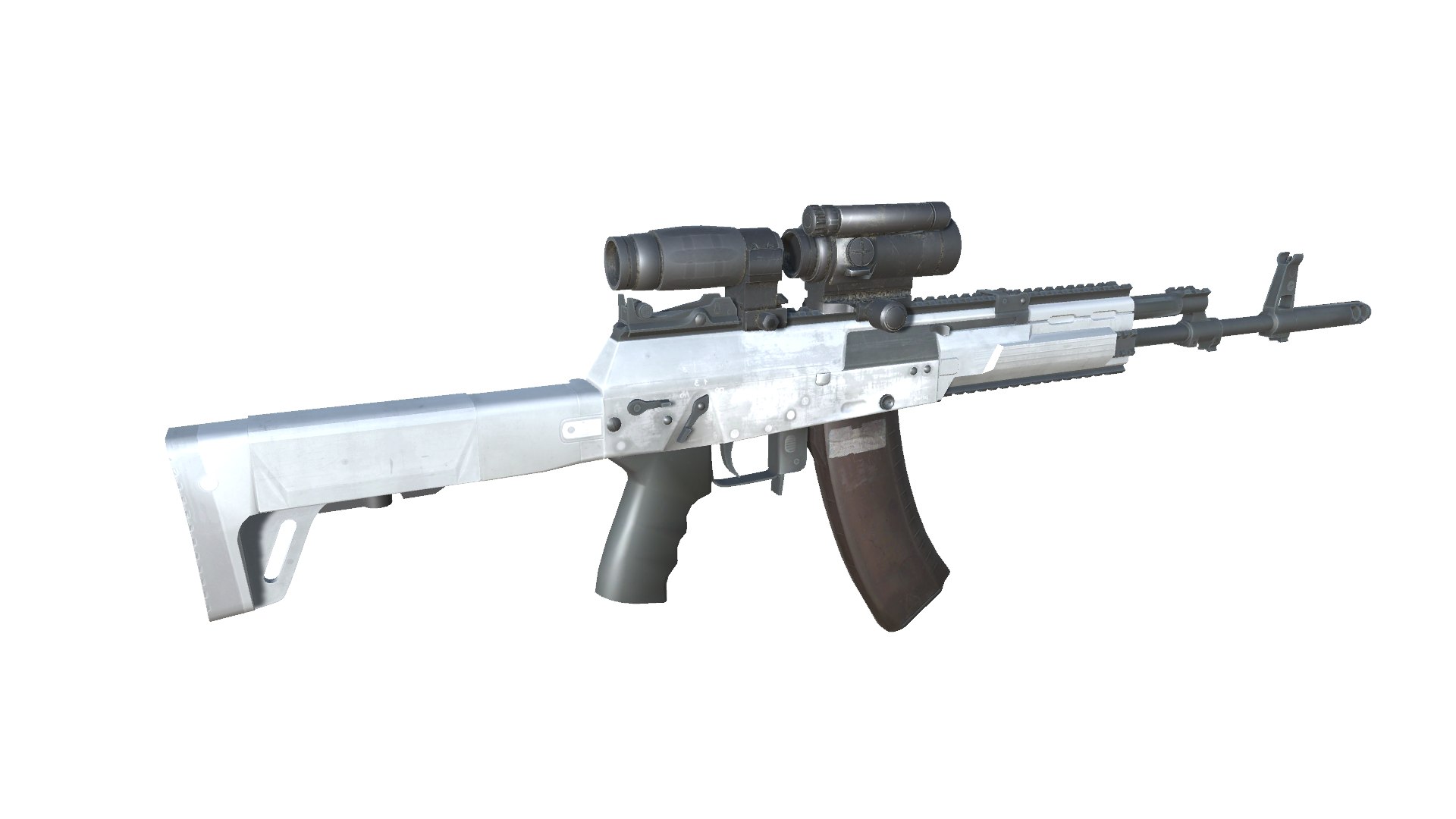 13-AK12-gun Model 3d Game Ready Model Low-poly 3D Model 3D Model ...