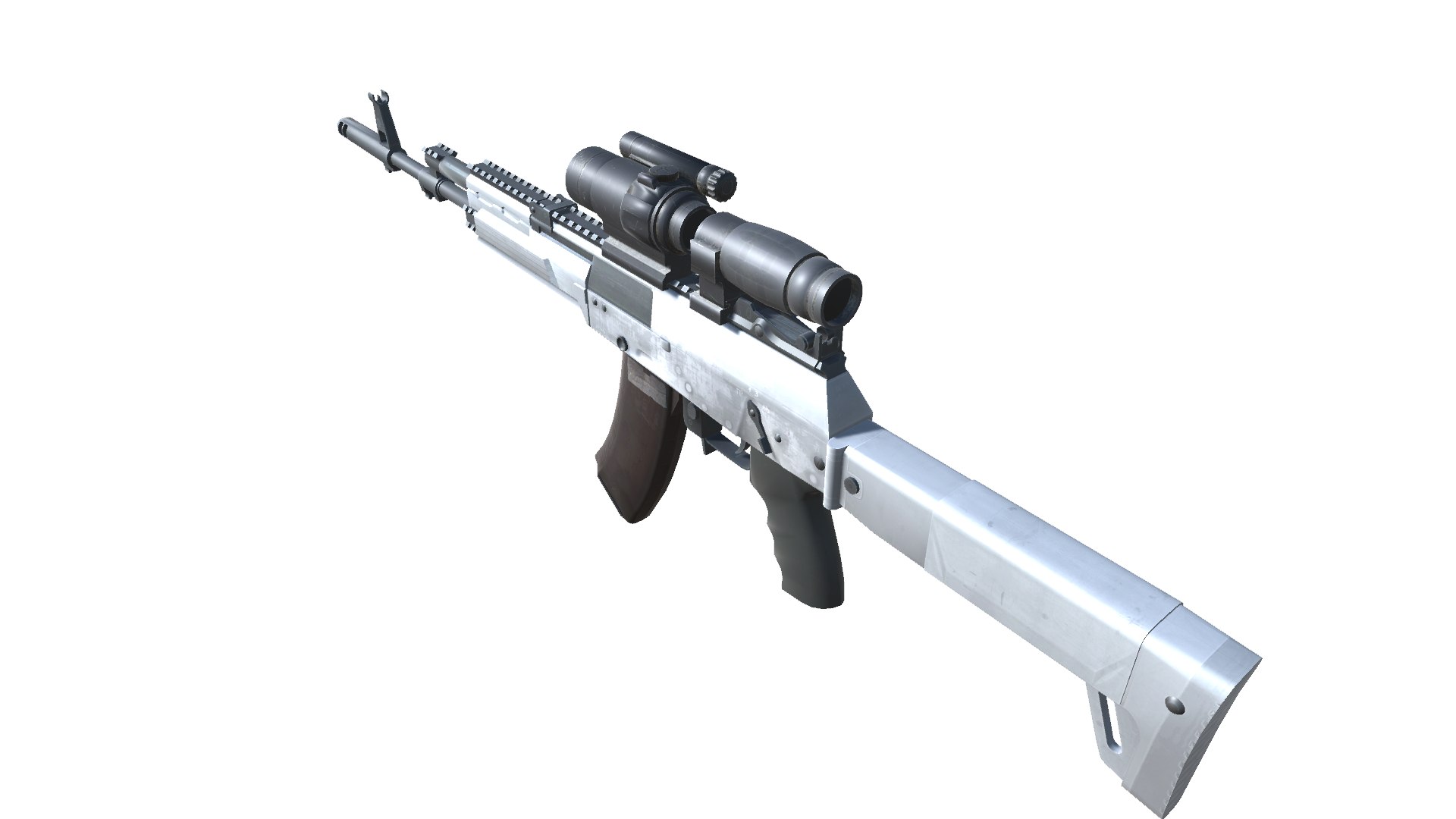 13-AK12-gun Model 3d Game Ready Model Low-poly 3D Model 3D Model ...