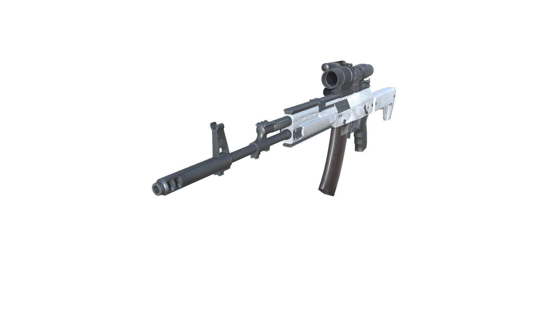 13-AK12-gun Model 3d Game Ready Model Low-poly 3D Model 3D Model ...