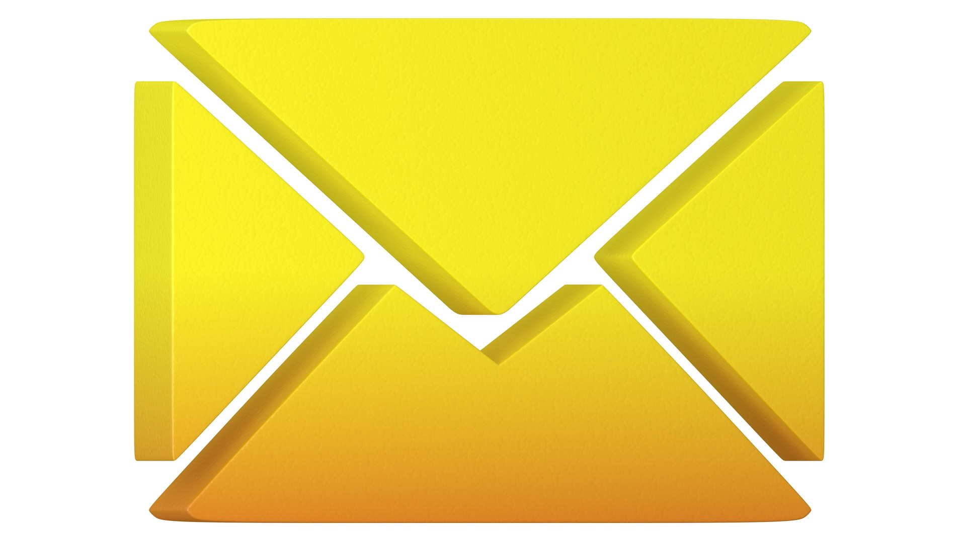 Letter Icon Yellow Model - TurboSquid 1699105