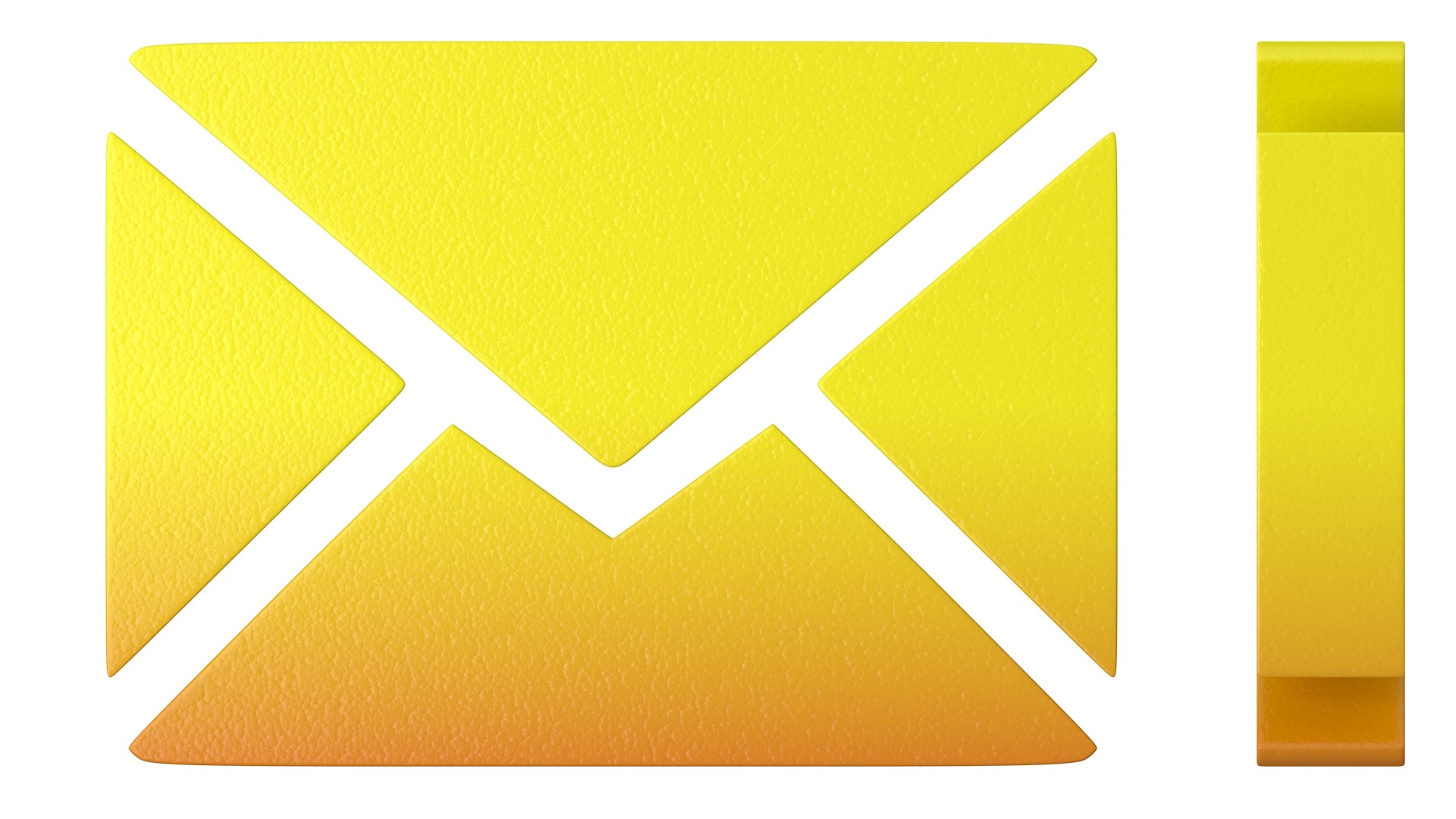 Letter Icon Yellow Model - TurboSquid 1699105