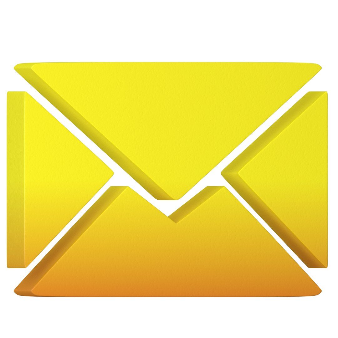 Letter Icon Yellow Model - TurboSquid 1699105