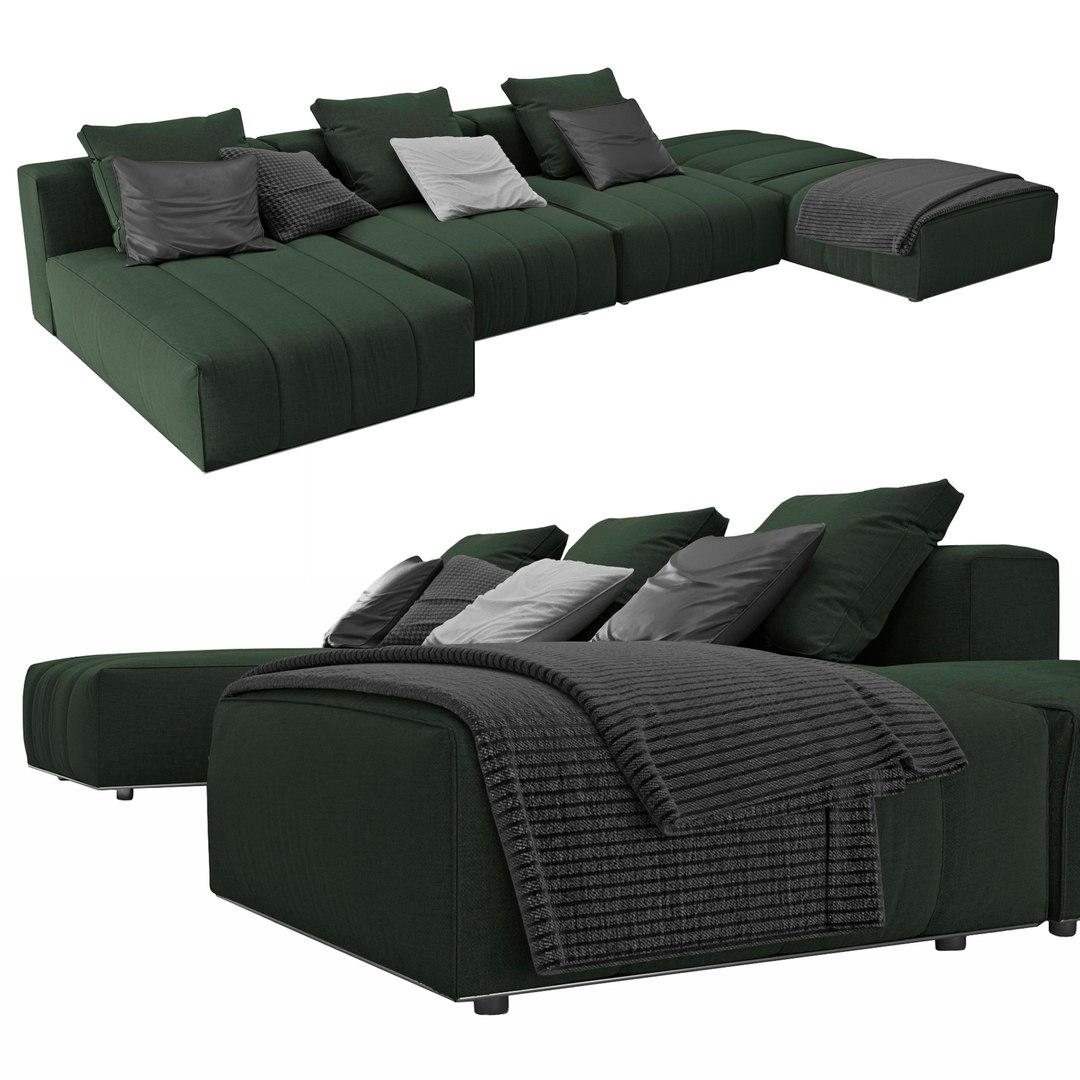 3D Sofa Goodman Minotti - TurboSquid 1968771