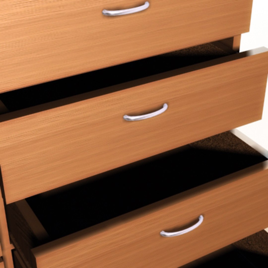 3d Model Of Drawer Cabinet