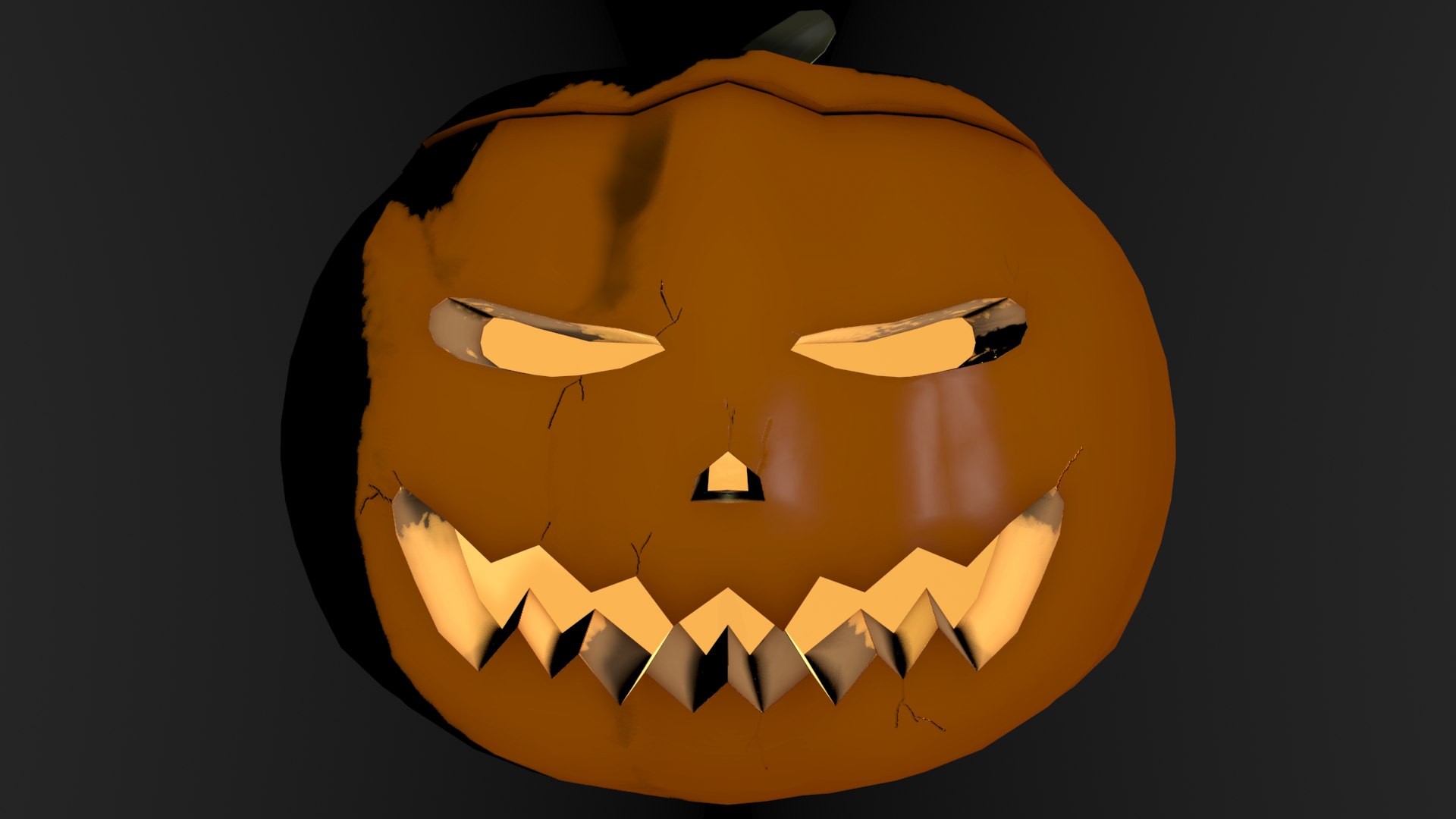 Cartoon Halloween Pumpkin 3D Model - TurboSquid 1642317