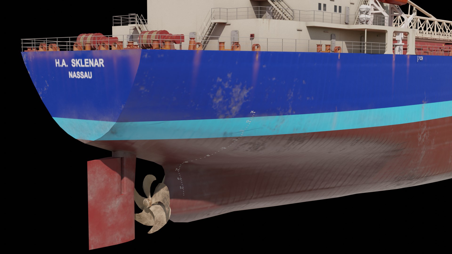 3D Self Discharger Vessel model - TurboSquid 2160587
