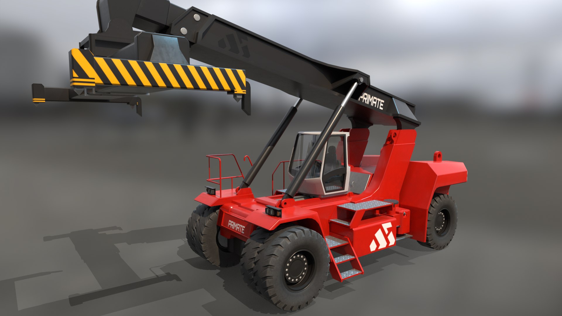 3D Reach Stacker - TurboSquid 2240073