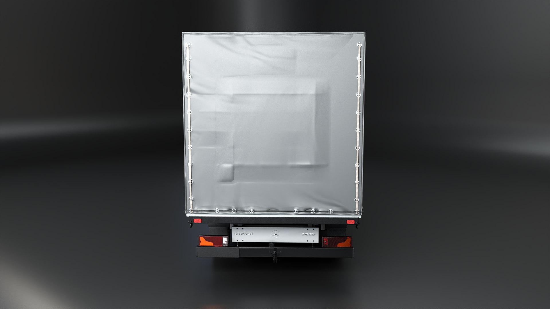 3D Mercedes Sprinter Curtain Side Tautliner Van 3D Model PBR Textures ...