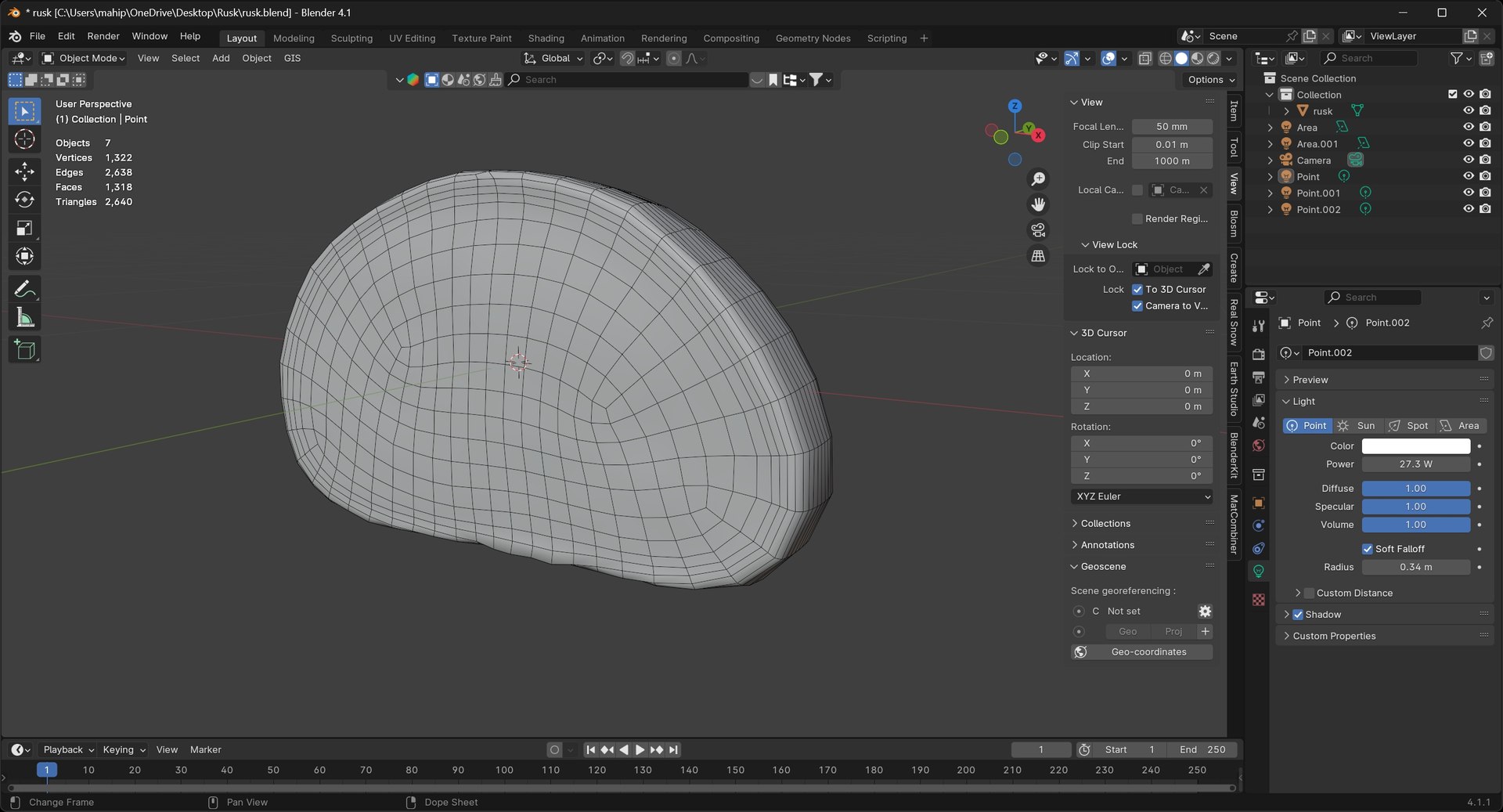 Rusk 3D Model - TurboSquid 2369605
