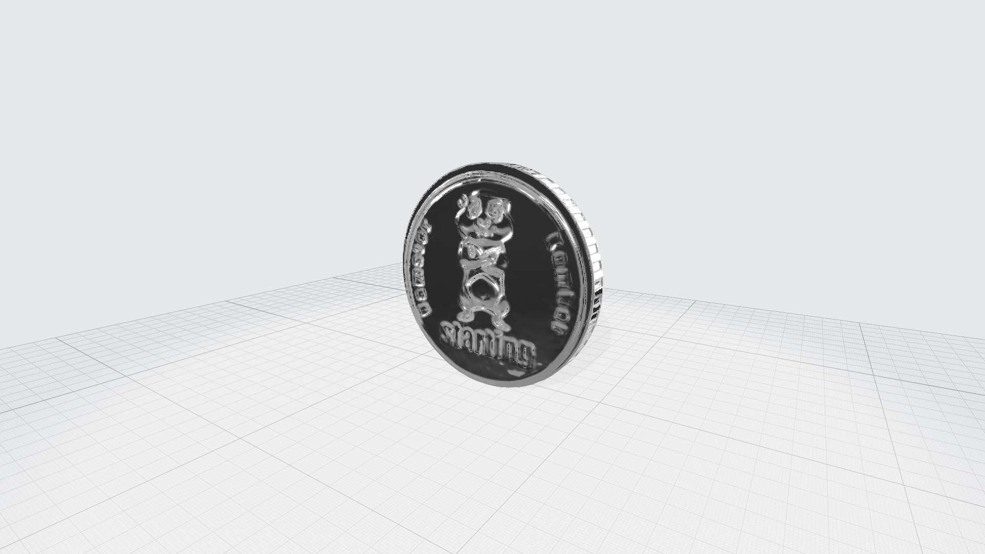 Hamster Kombat HAMSTR 1 Coin 3d Model Of Cryptocurrency 3D Model ...