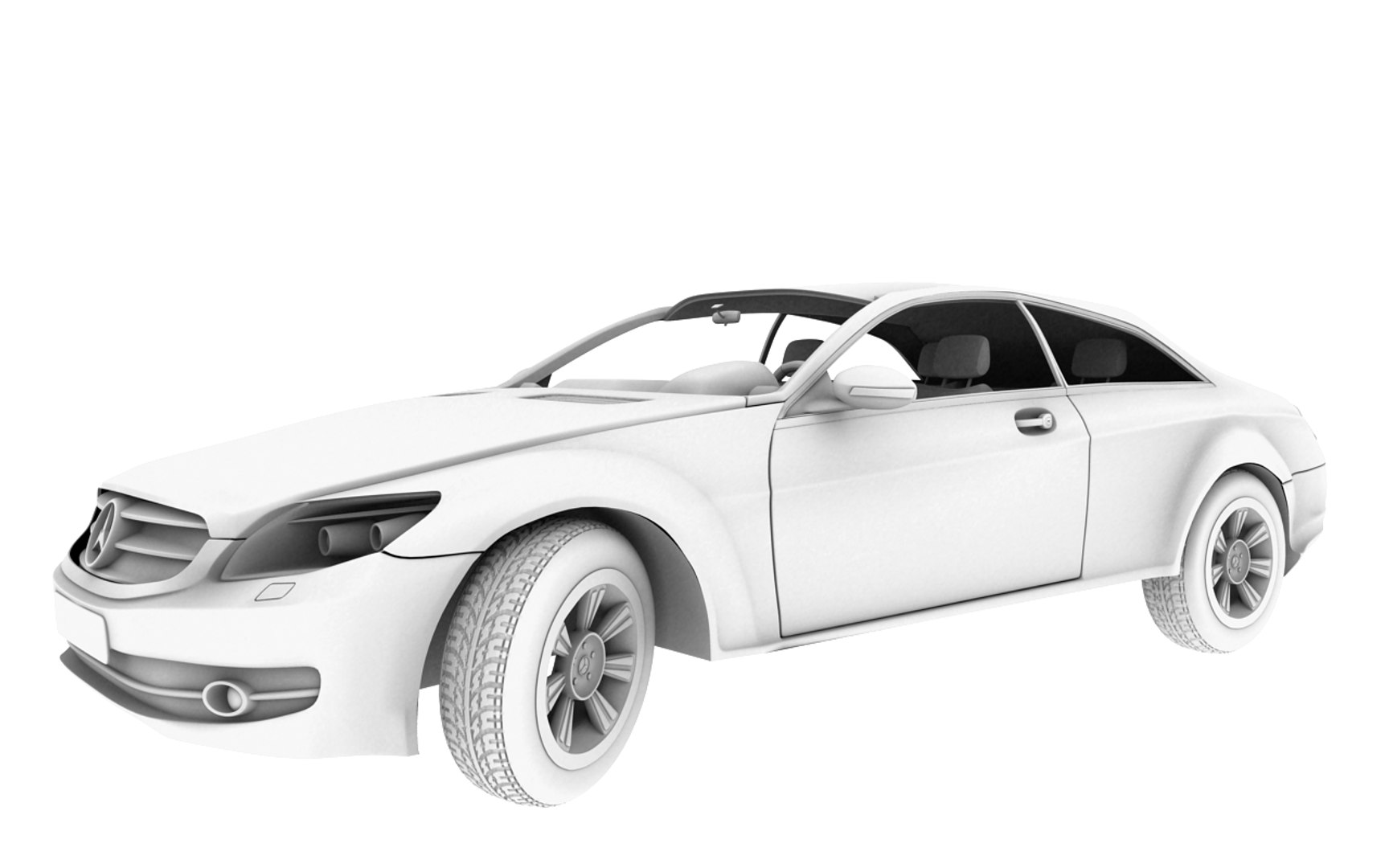 Mercedes Benz Cl 500 3d Model