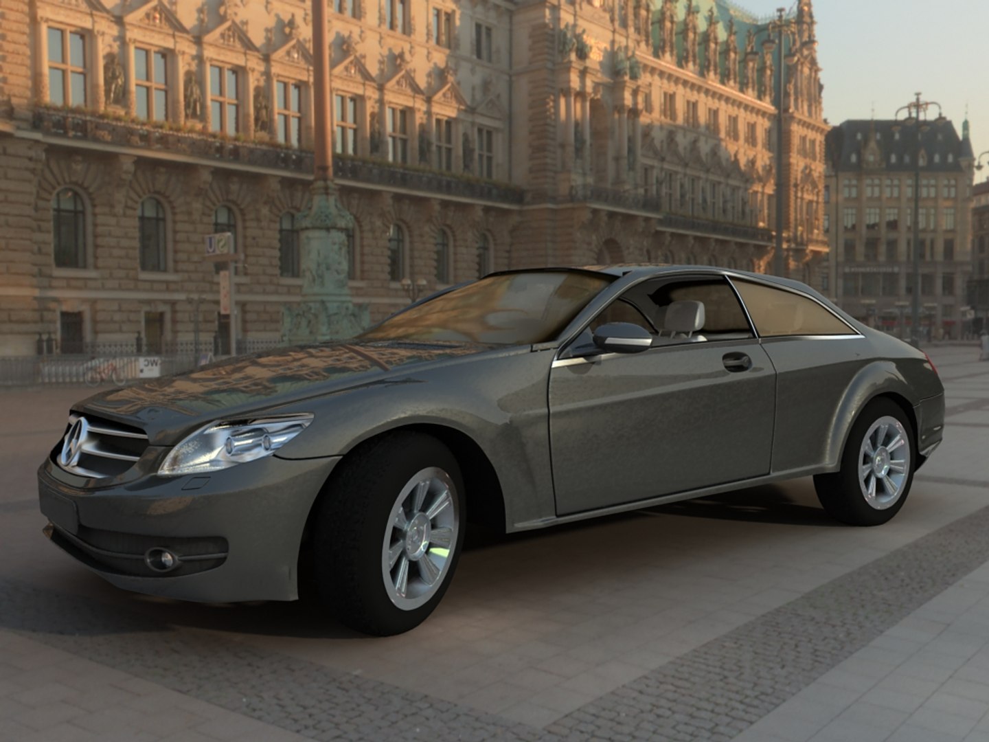 Mercedes Benz Cl 500 3d Model