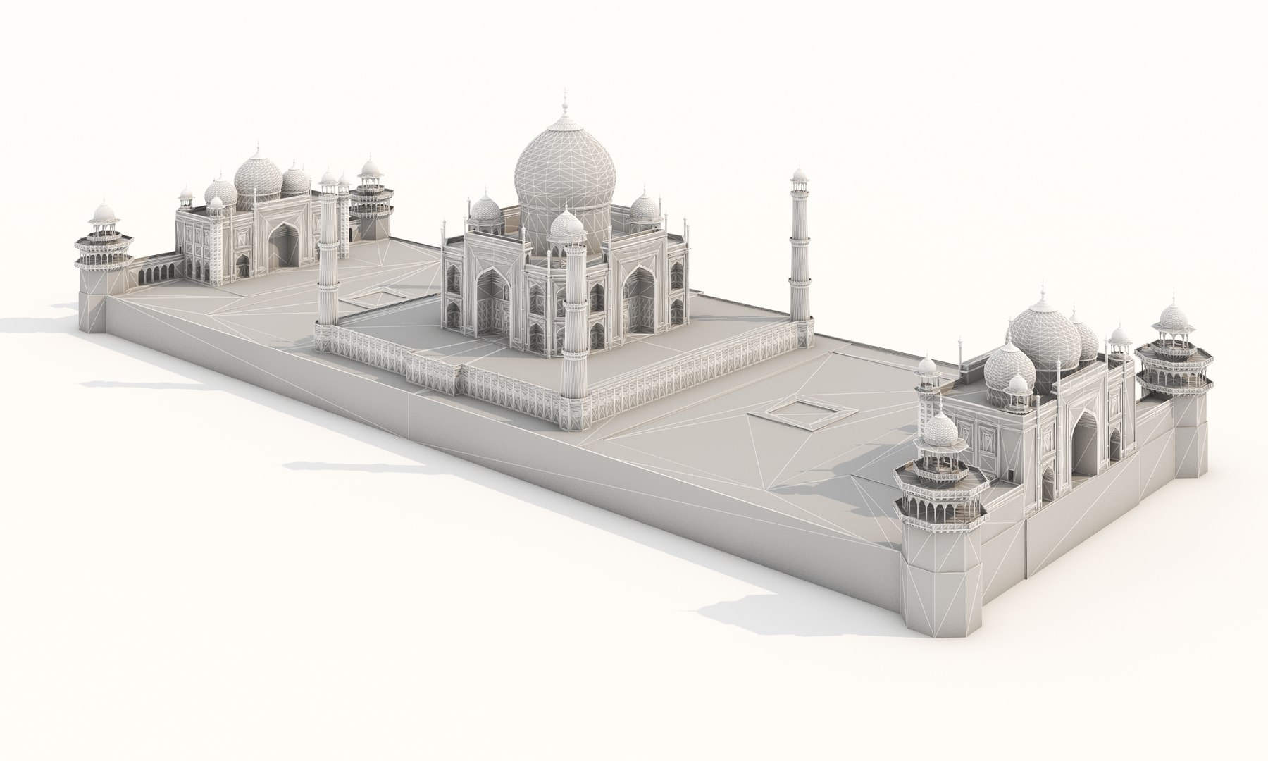 Taj Mahal 3D Model - TurboSquid 2192172