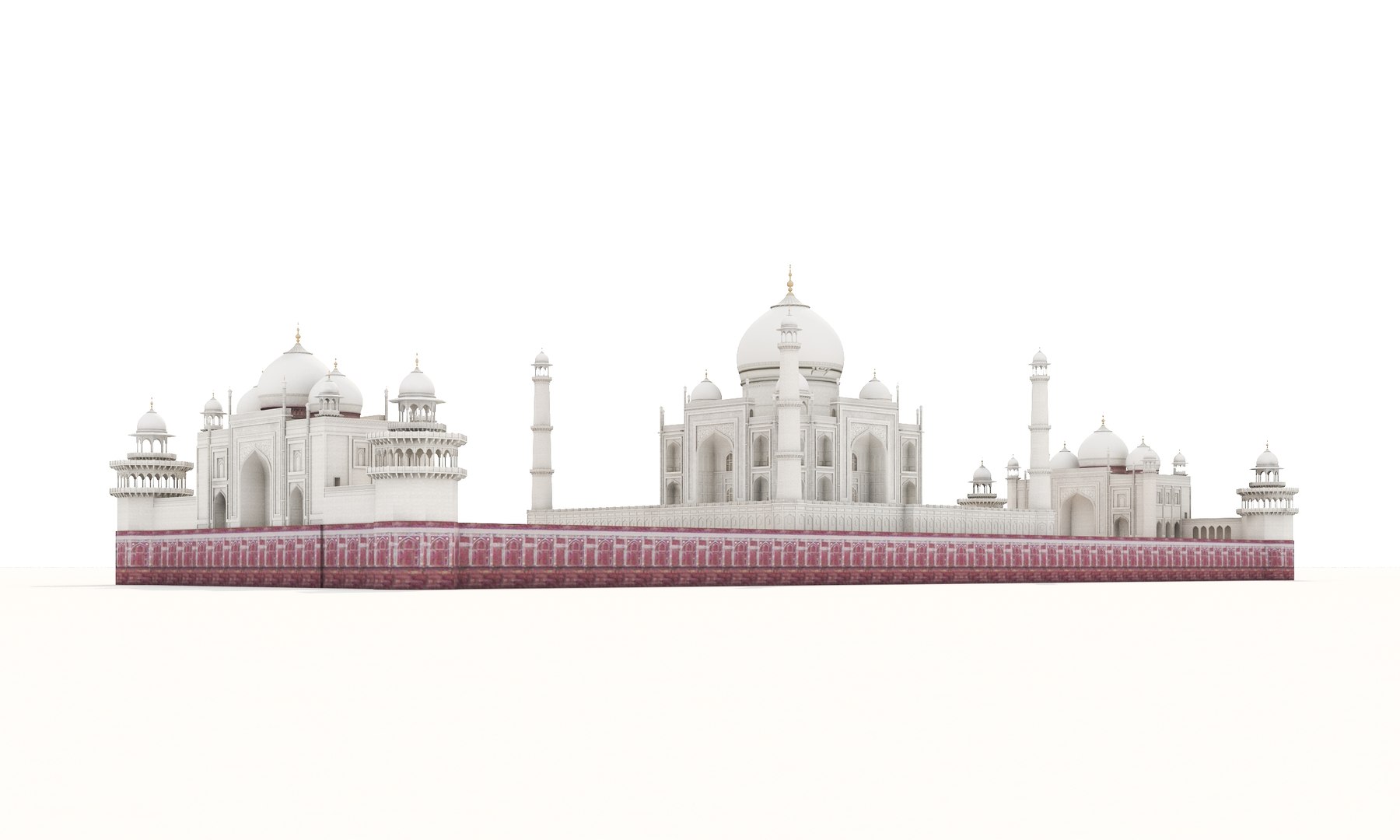 Taj Mahal 3D Model - TurboSquid 2192172