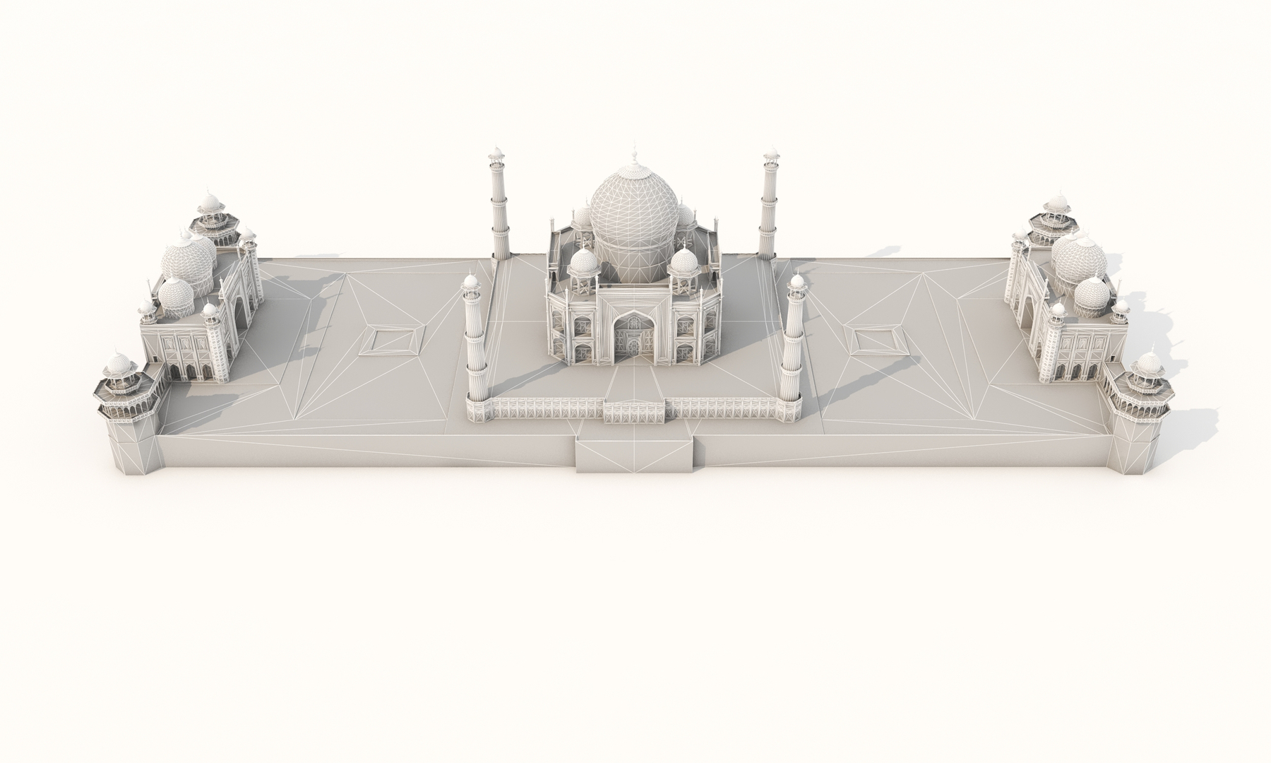Taj Mahal 3D Model - TurboSquid 2192172