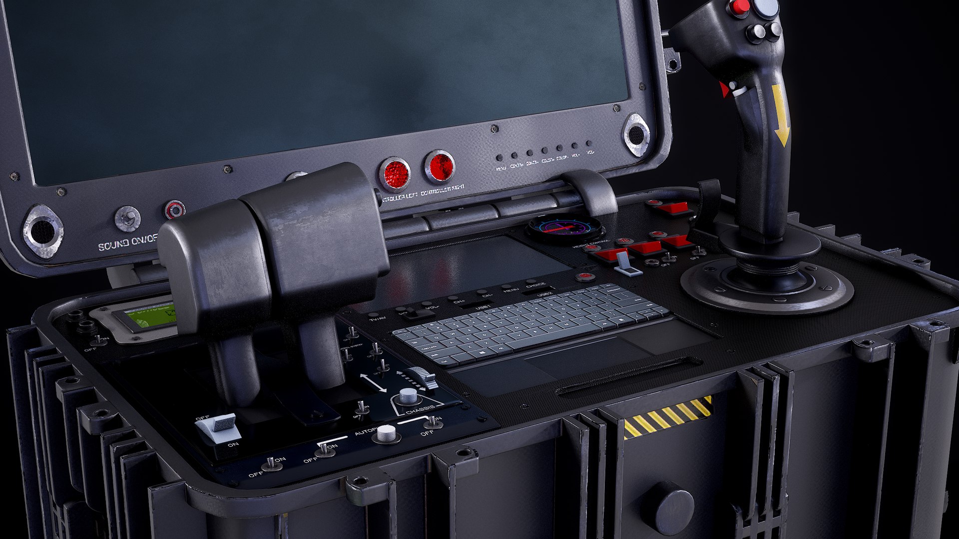 3D UAV Mobile Ground Control Station PBR - TurboSquid 1811494