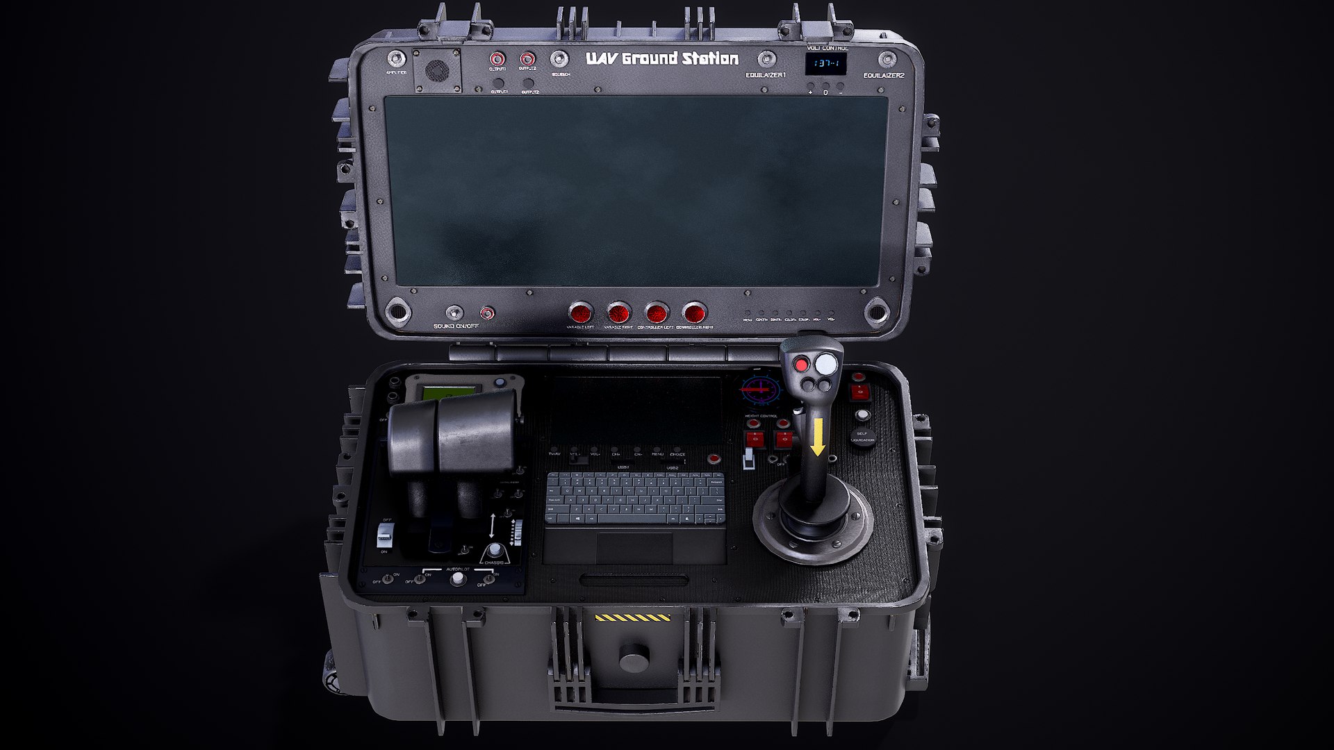 3D UAV Mobile Ground Control Station PBR - TurboSquid 1811494