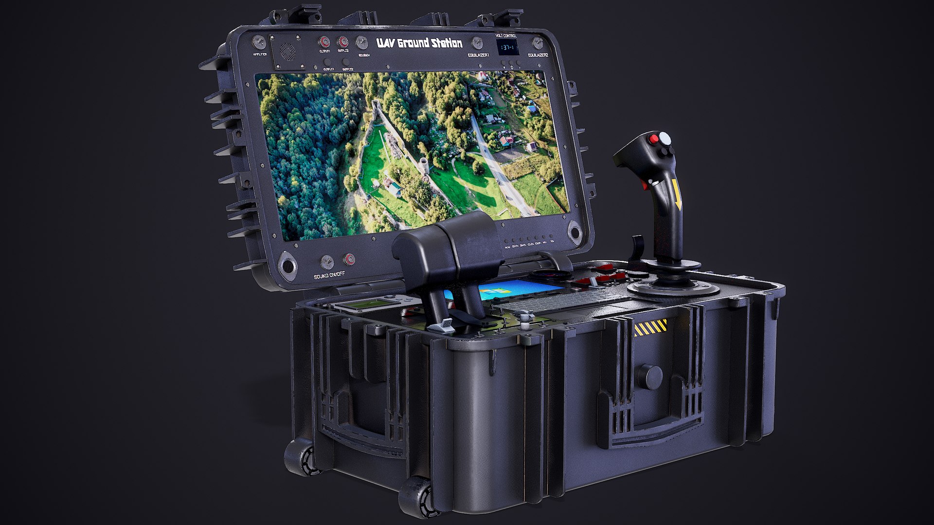 3D UAV Mobile Ground Control Station PBR - TurboSquid 1811494