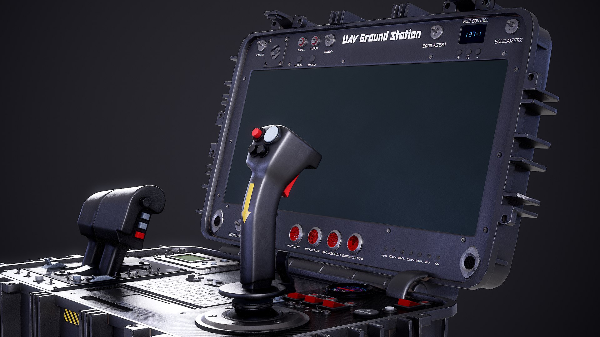 3D UAV Mobile Ground Control Station PBR - TurboSquid 1811494