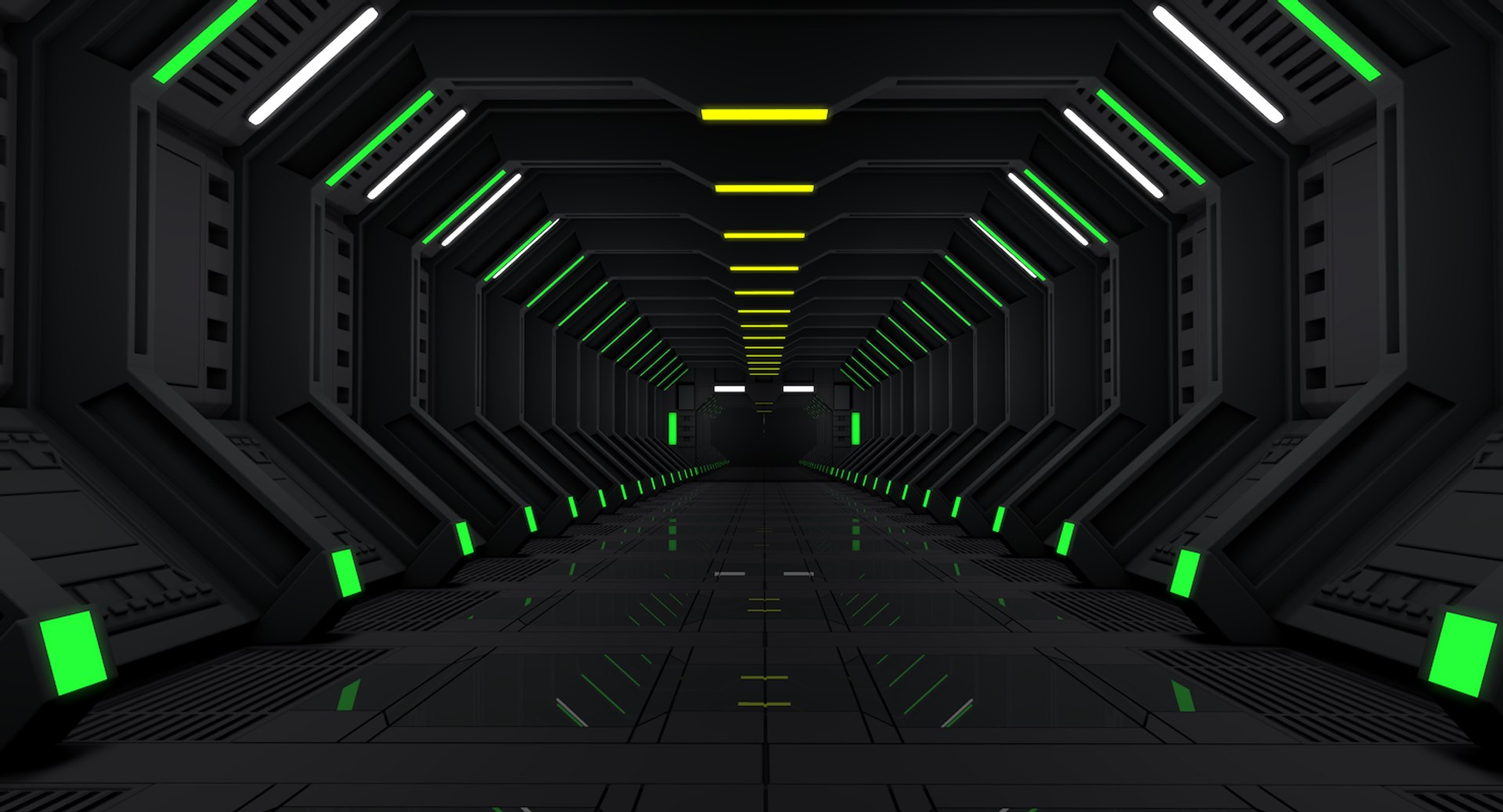 3D Sci Fi Spaceship Corridor Model - TurboSquid 1676952