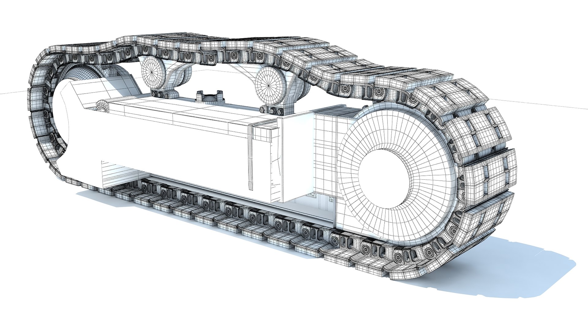 Excavator Track 3D Model - TurboSquid 1591281