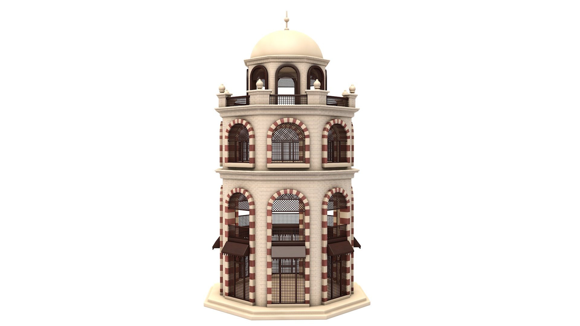 Islamic Arab Building 3D Model - TurboSquid 2384285