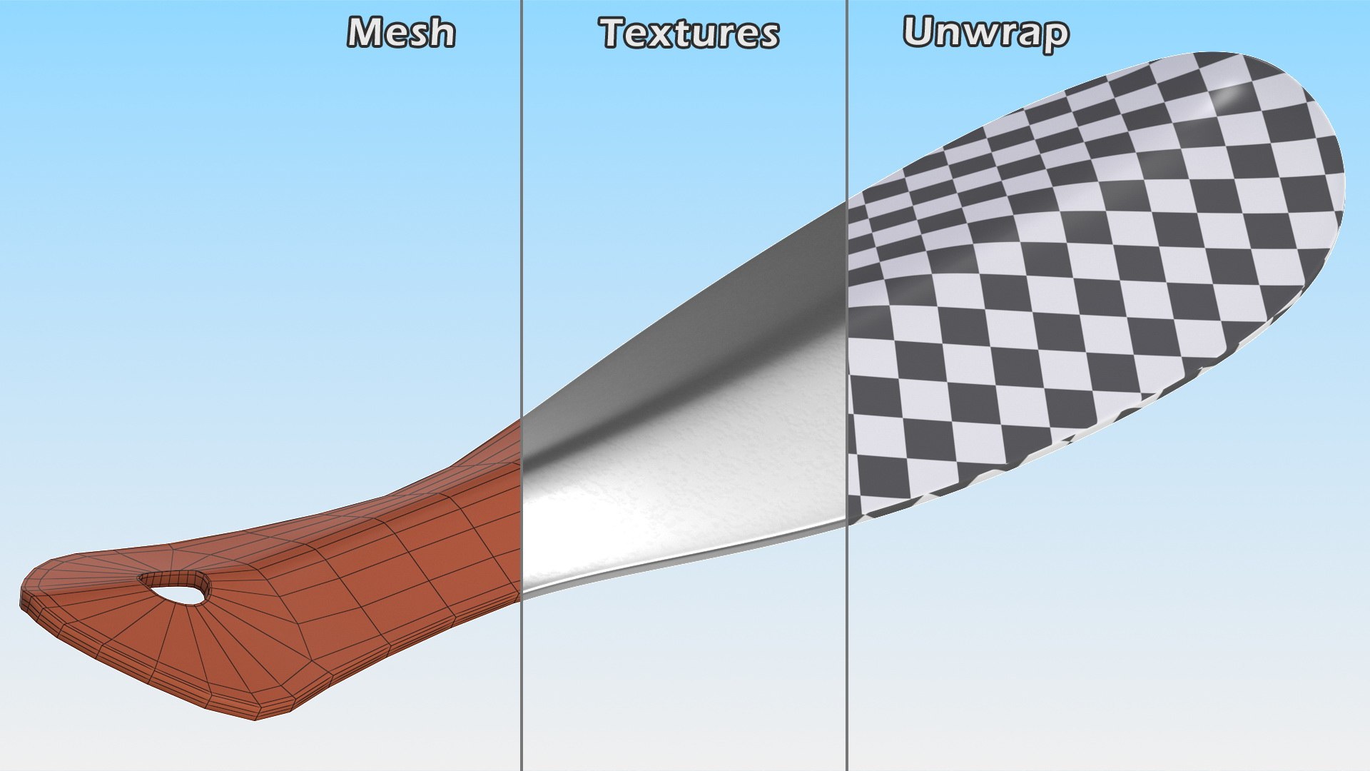 Shacke Stainless Steel Shoe Horn 3D - TurboSquid 1792759