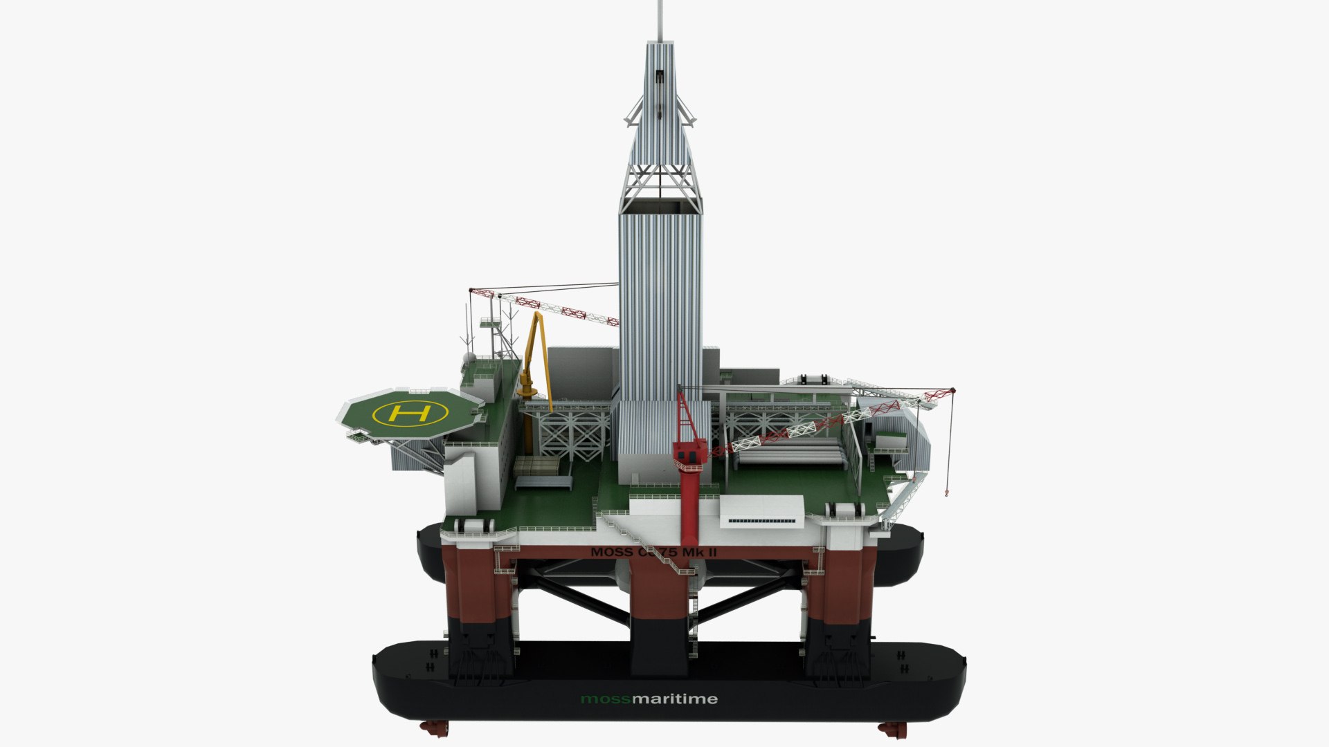 3D Floating Drilling Rig Model - TurboSquid 1455872