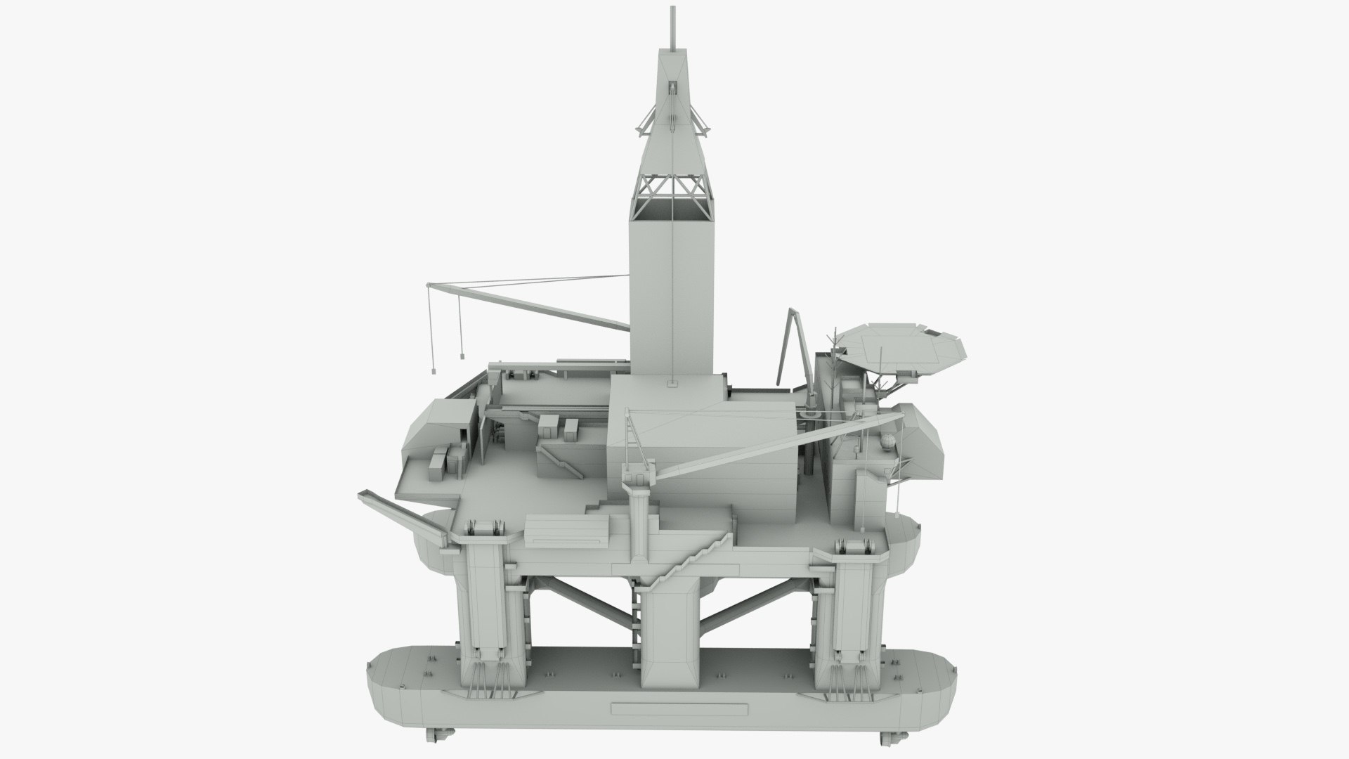 3D Floating Drilling Rig Model - TurboSquid 1455872