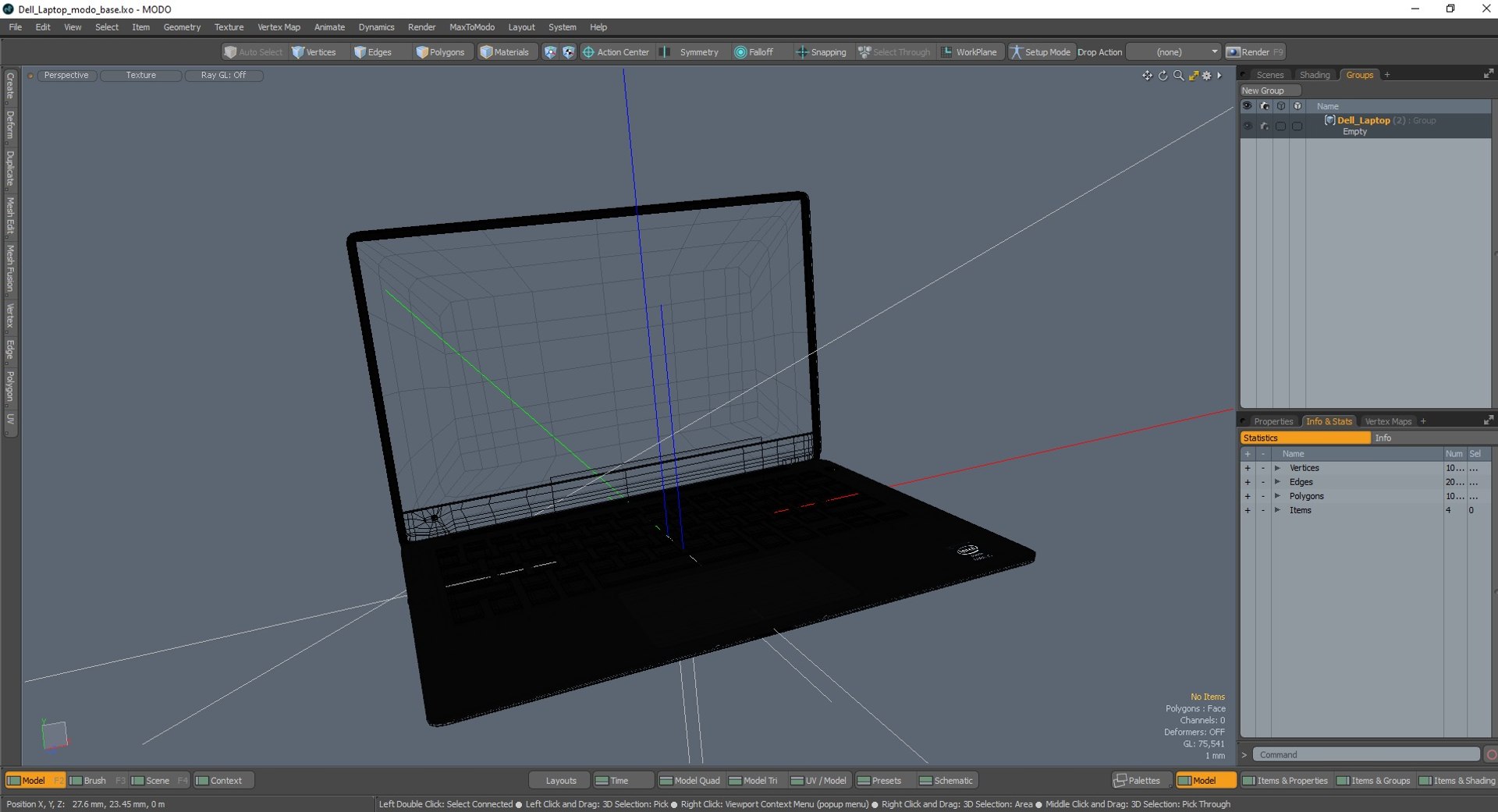 3D Dell Laptop Model - TurboSquid 2214311