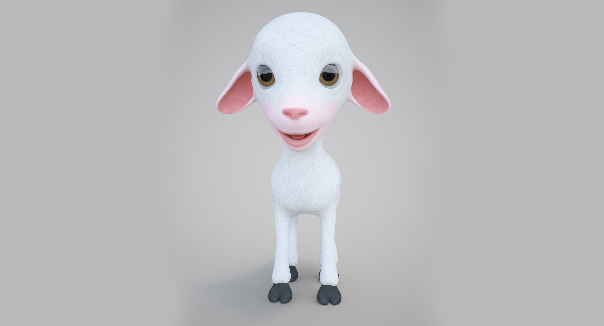 Cartoon Male Lamb Model - TurboSquid 1958051