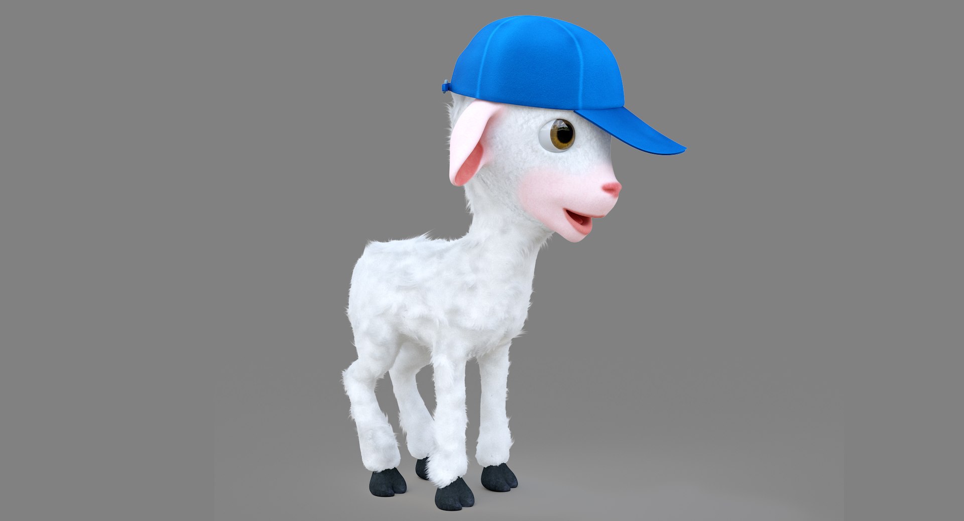 Cartoon Male Lamb Model - TurboSquid 1958051