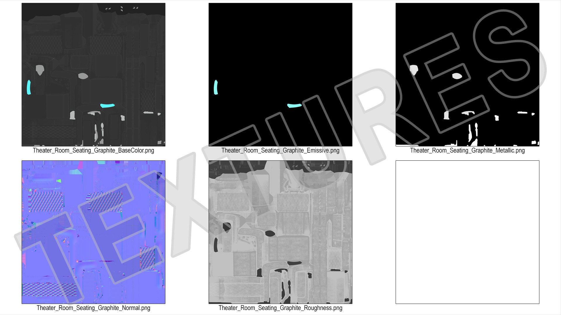 3D Leather Home Theater Paired Seating Graphite Model - TurboSquid 2386289